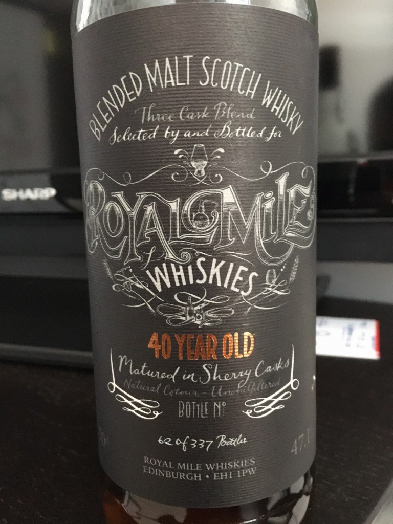 Royal Mile Whiskies 40 Year Old Blended Malt Whisky Review